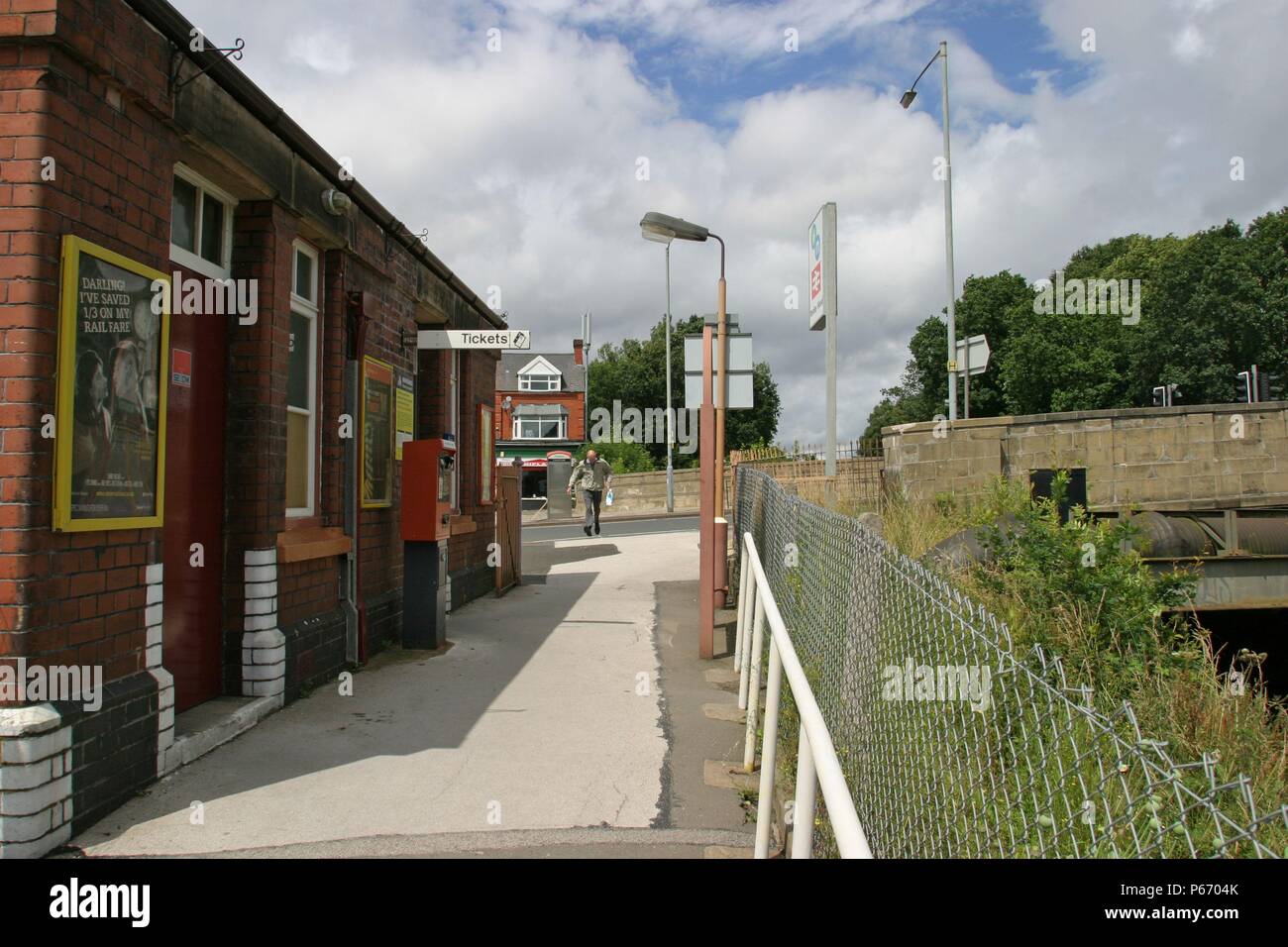 Station building and access ramp at Yardley Wood station, West Midlands ...