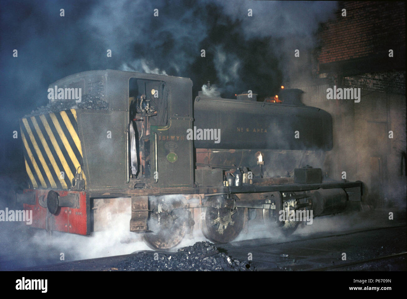 Talywain Depot on the South Wales coalfield with Andrew Barclay 0-6-0ST ...