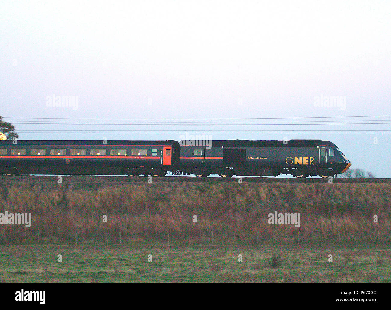 The HST fleet of GNER provides the traction for non-electrified routes ...