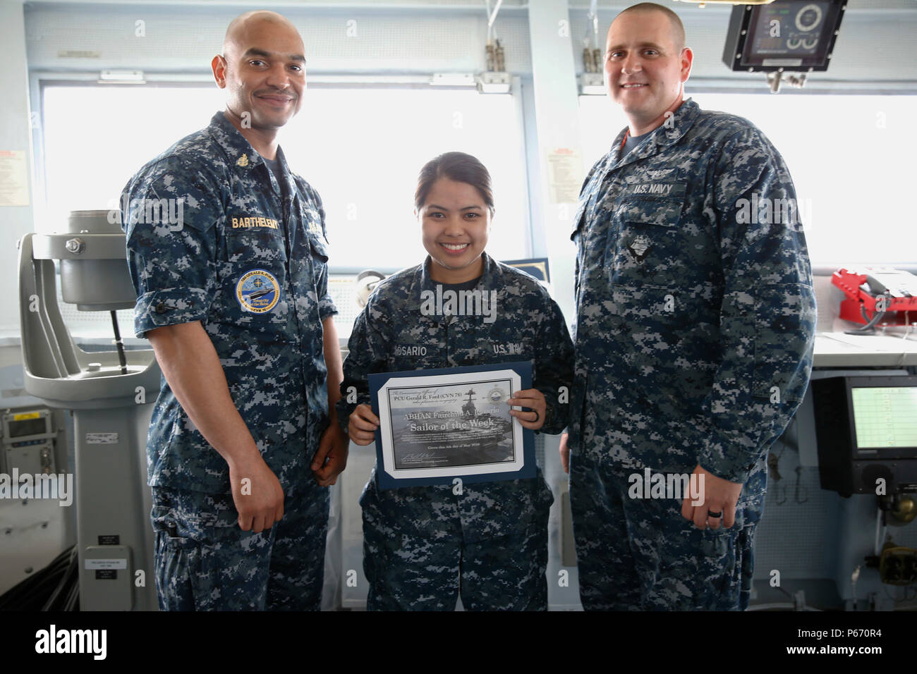 NEWPORT NEWS, Va. (May 5, 2016) -- Aviation Boatswain's Mate (Handling ...