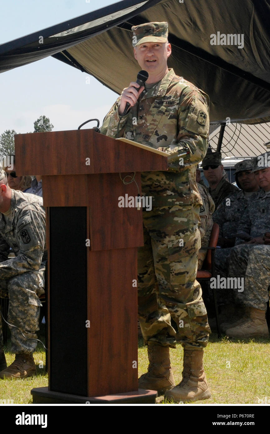 U.S. Army Col. Richard A. Wholey, incoming commander of the 678th Air ...