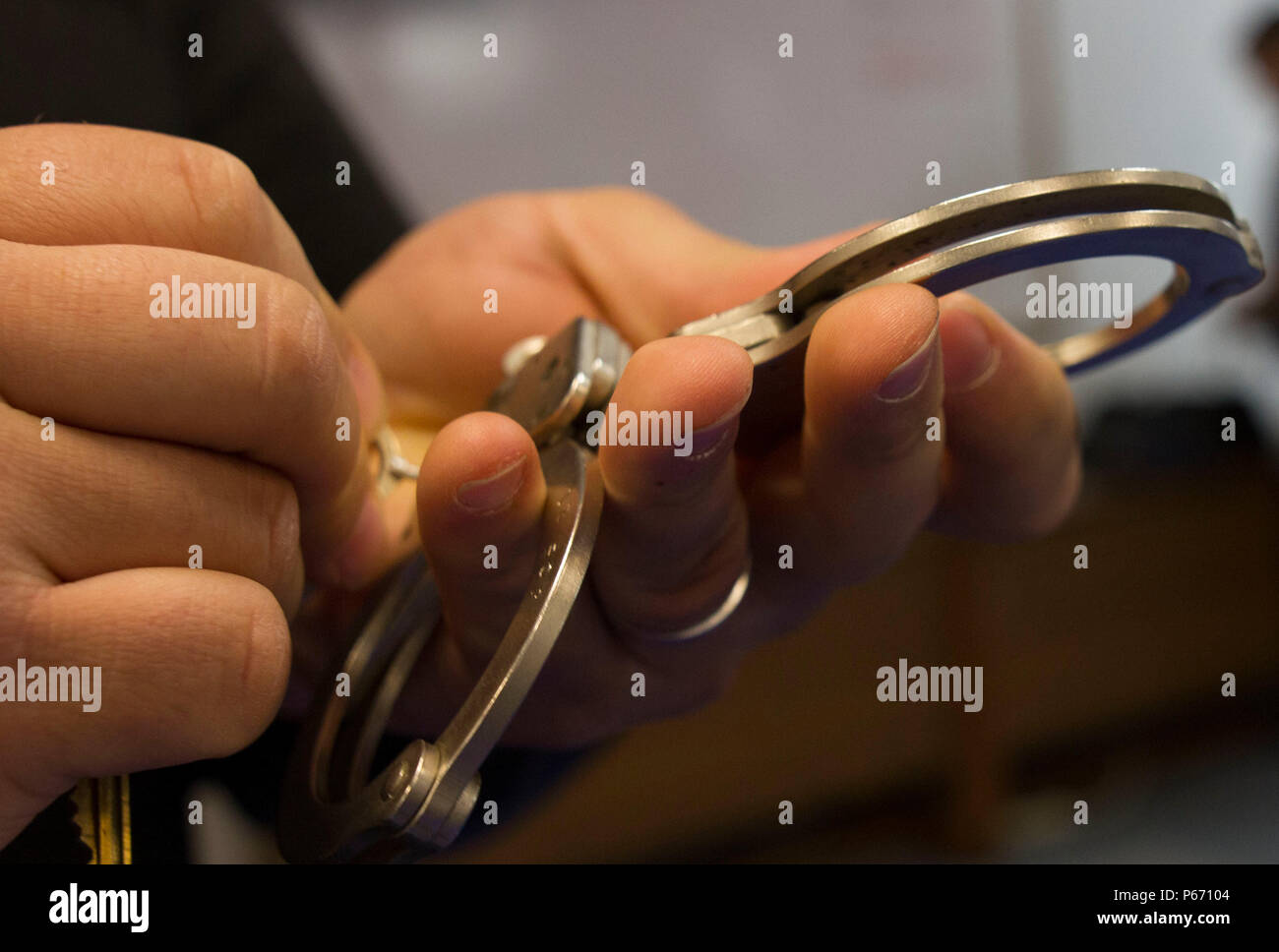 A corrections officer at the Charles Egeler Reception and Guidance ...