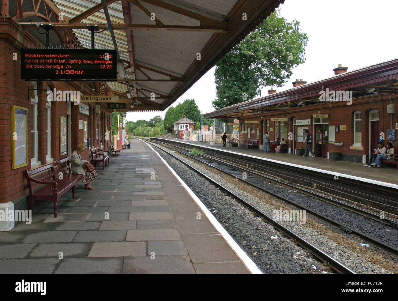 Vierw from beneath the platform canopy at Shirley station, West ...