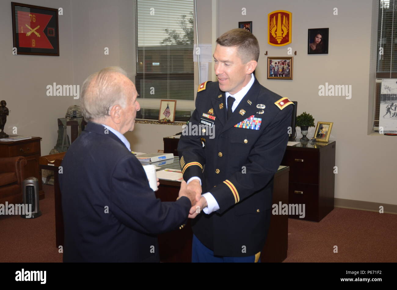 Lt. Col. Justin Herbermann, commander of the 188th Brigade Support ...