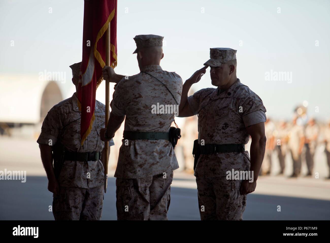 U.S. Marine Corps, Lt. Col. Kain Anderson, (outgoing) Commanding ...