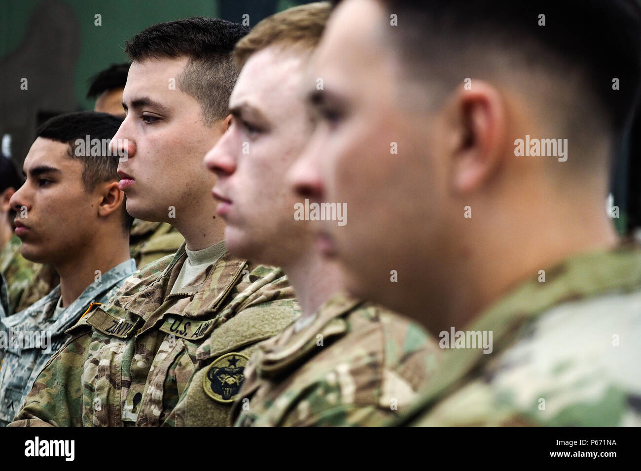 Spc. Graydon Zanyk, assigned to the 17th Combat Sustainment Support ...