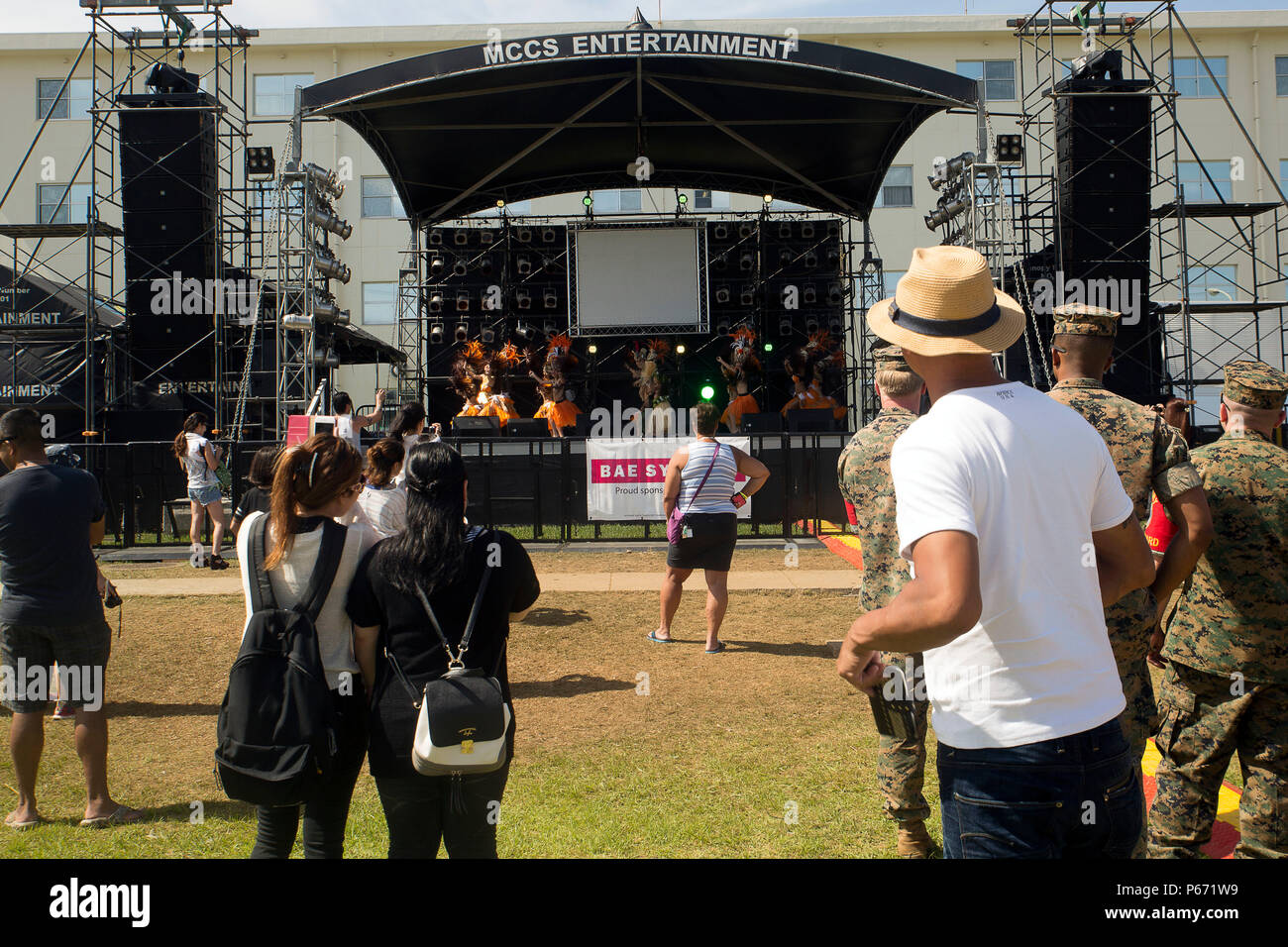 Okinawa residents and Status of Forces Agreement personnel enjoy a ...