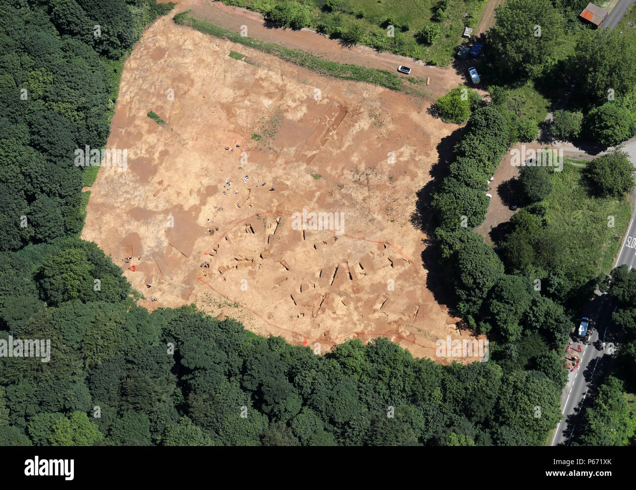Aerial view of trenches hi-res stock photography and images - Alamy