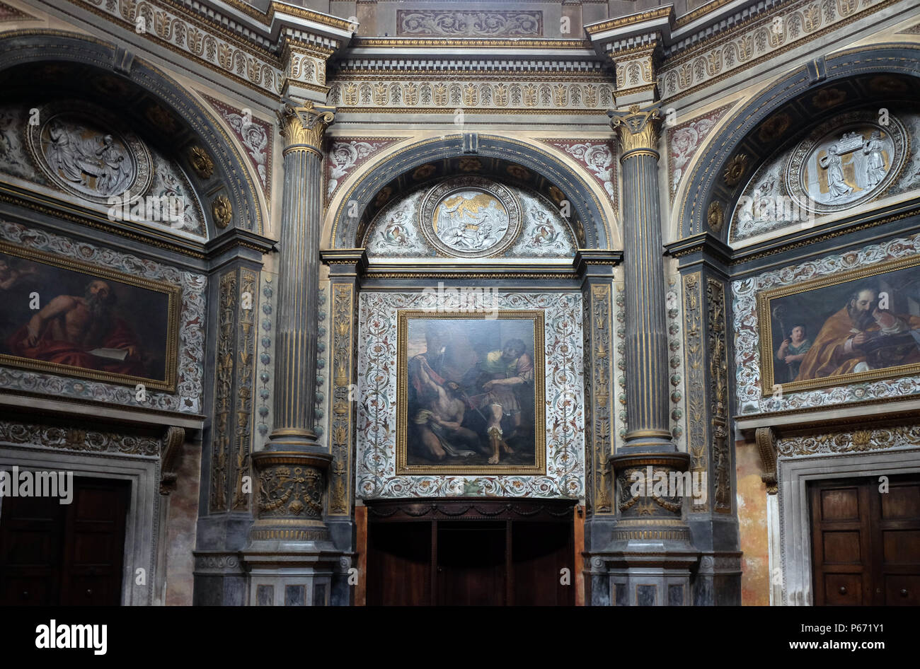 Interior of the Mantua Cathedral dedicated to Saint Peter, Mantua ...
