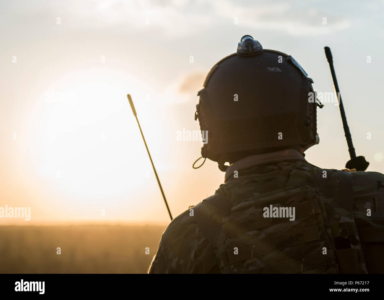 A U.S. Air Force combat controller with the 24th Special Operations ...