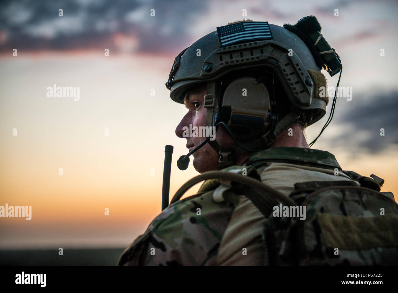 A U.S. Air Force combat controller with the 24th Special Operations ...