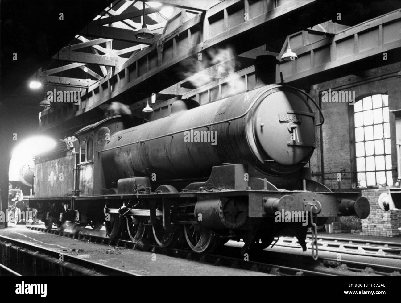 A Q7 0-8-0 on West Hartlepool shed in the early 1960s. These engines ...