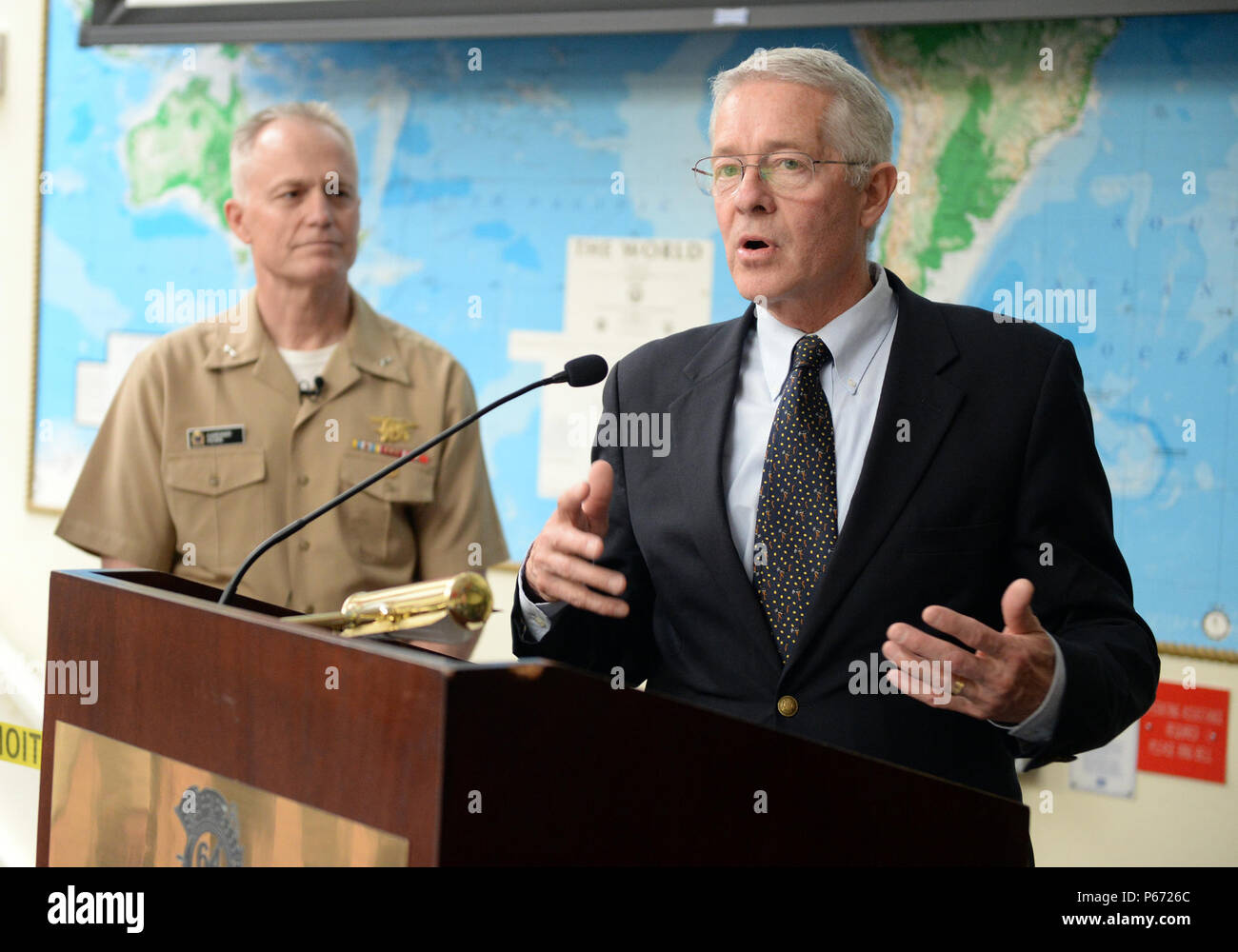 160510-N-PX557-088 NEWPORT, R.I. (May 10, 2016) Nat Sims, grandson of ...