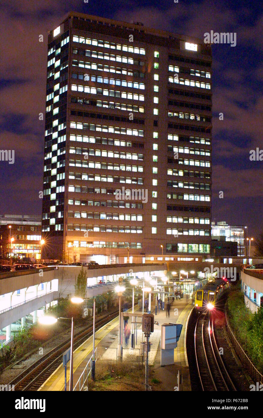 A Silverlink Metro service on approach to Gunnersby Station on the ...