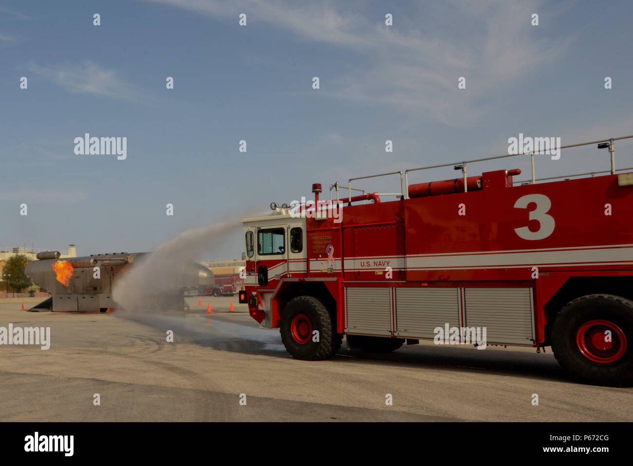 Mobile aircraft fire training device hi-res stock photography and ...