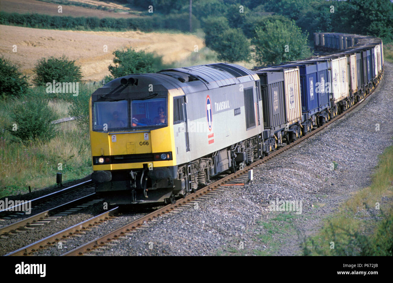 A Transrail Class 60 diesel electric with a gypsum train in ...