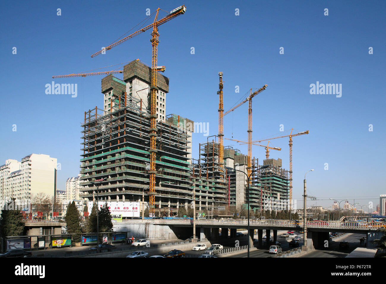 Construction site in Beijing Stock Photo - Alamy