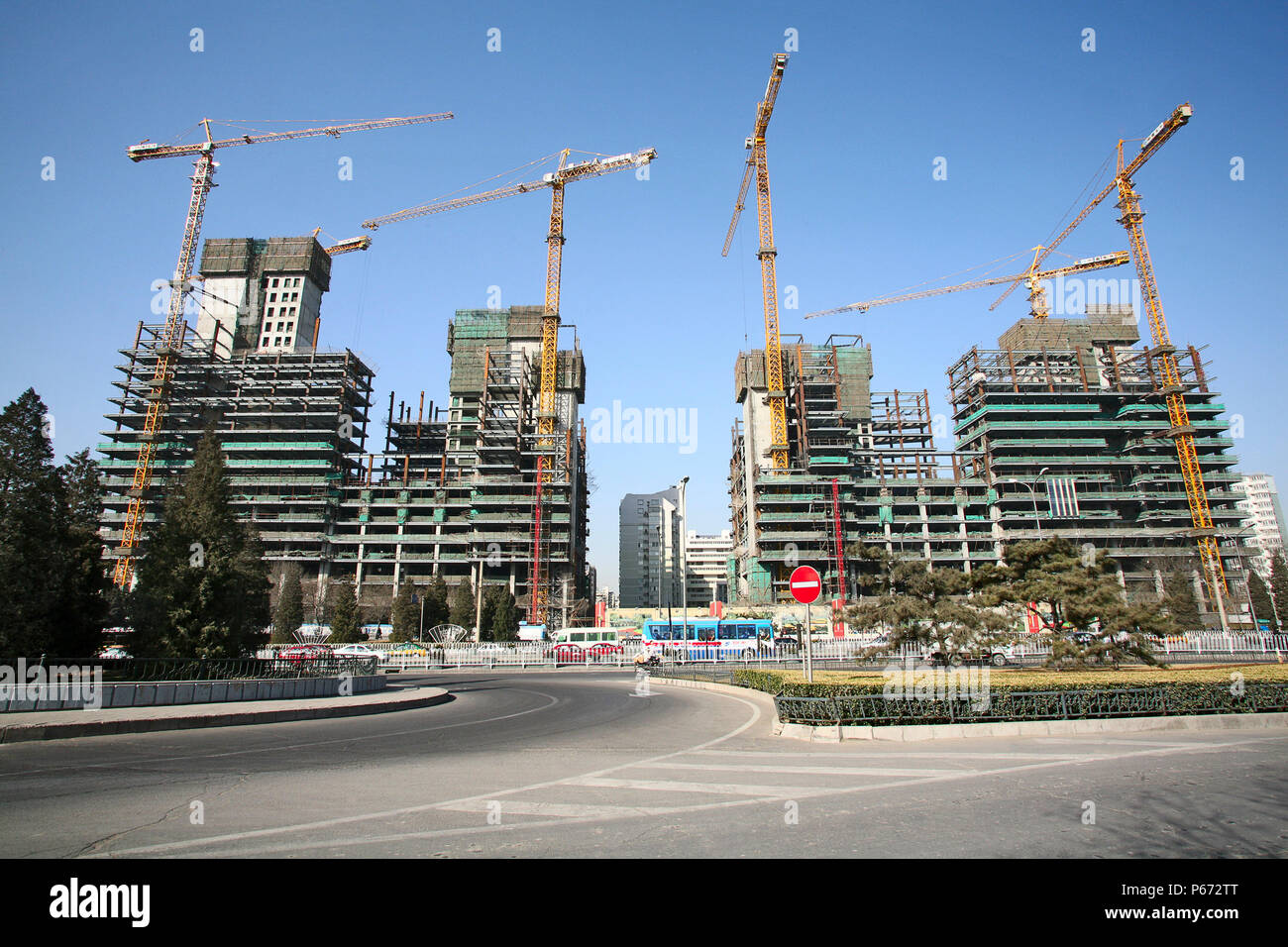 Construction site in Beijing Stock Photo - Alamy
