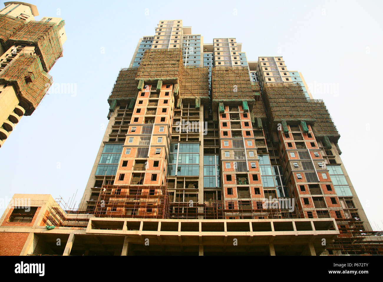Apartment block under construction in Beijing Stock Photo - Alamy