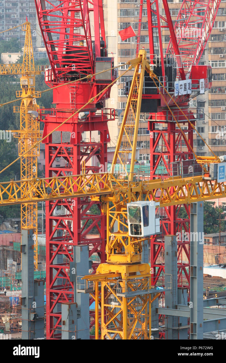 Tower Crane on construction site in China Stock Photo - Alamy