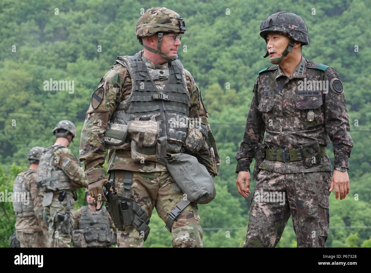 Lt. Col. Douglas Hayes, commander, 1st Battalion, 82nd Field Artillery Regiment, 1st Armored ...