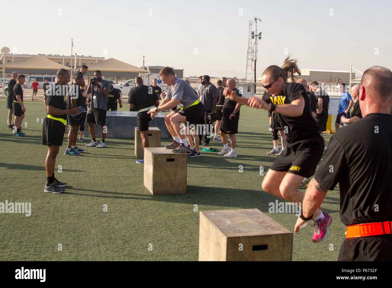 Senior leaders of U.S. Army Central gather for a functional fitness ...