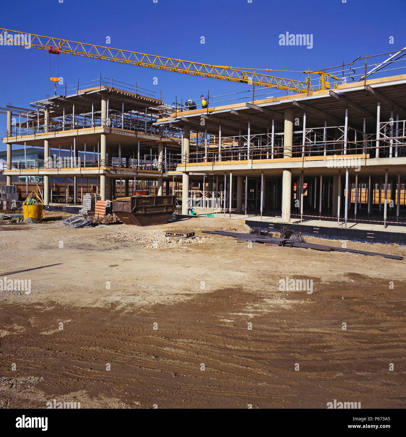 Office block during construction Stock Photo - Alamy