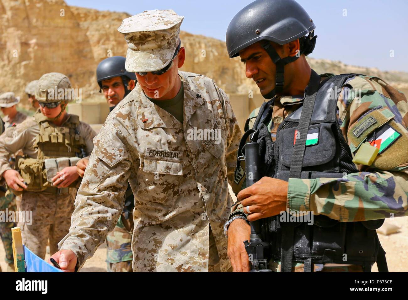 U.S. Marine CWO-2 Ronald P. Forristal, Battalion Gunner for 2nd ...