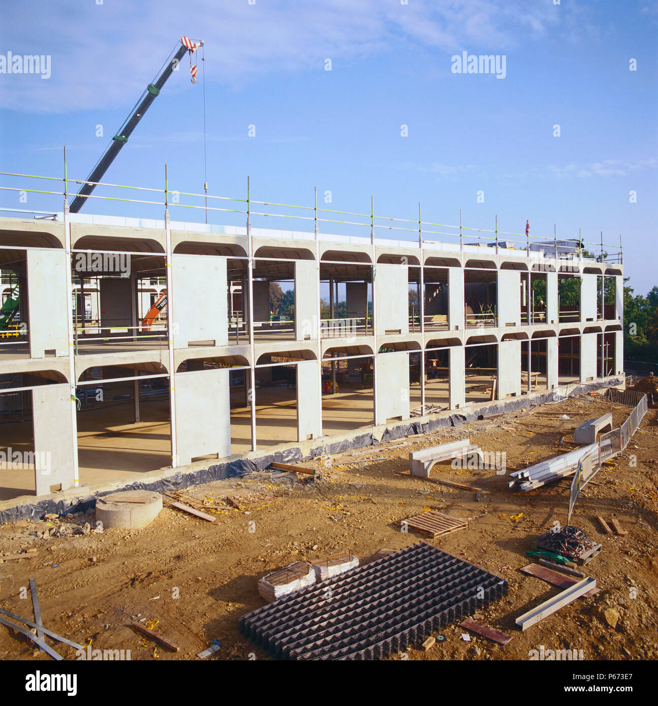 Office block during construction Stock Photo - Alamy