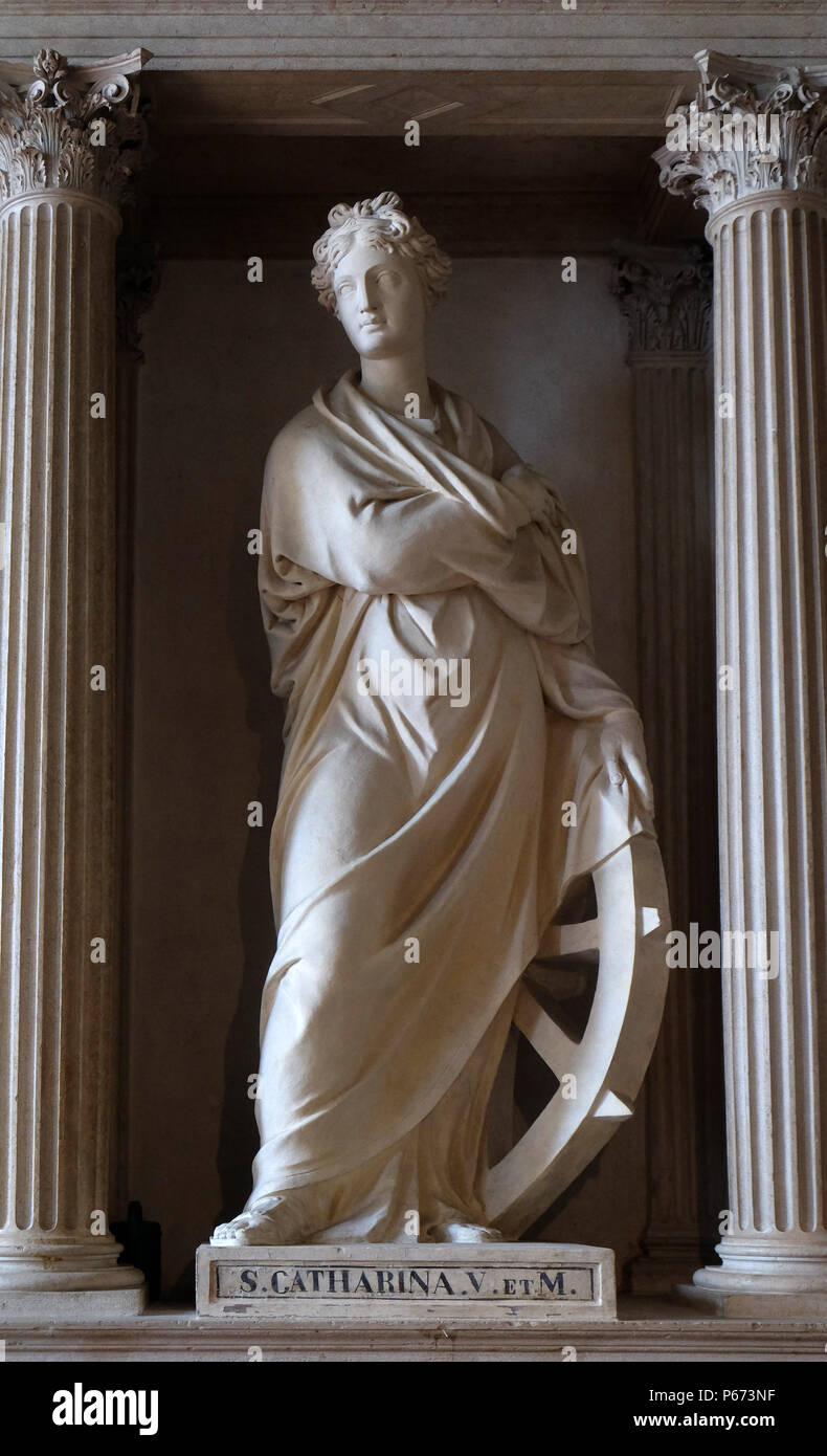 Saint Catherine of Alexandria statue in Mantua Cathedral dedicated to ...