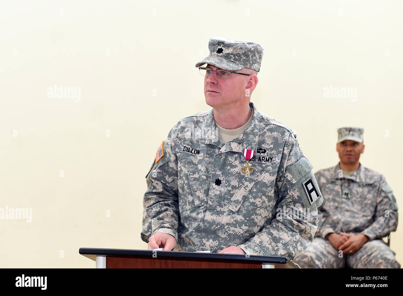 Lt. Col. Andrew C. Dillon, outgoing commander for the 3rd battalion ...