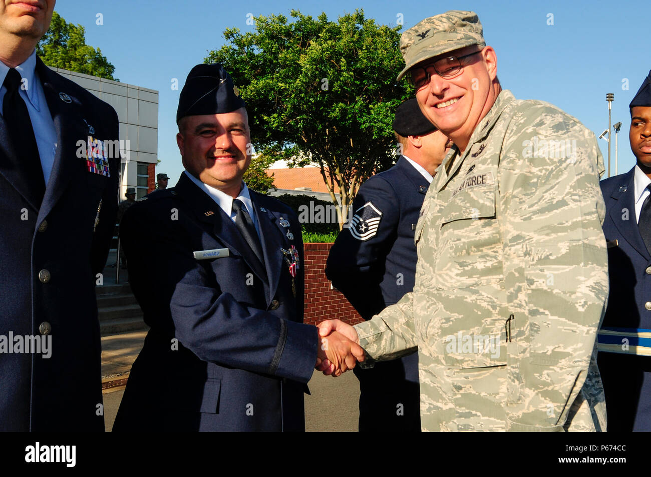 U.S. Air Force Col. Marshall C. Collins, commander, 145th Airlift Wing ...