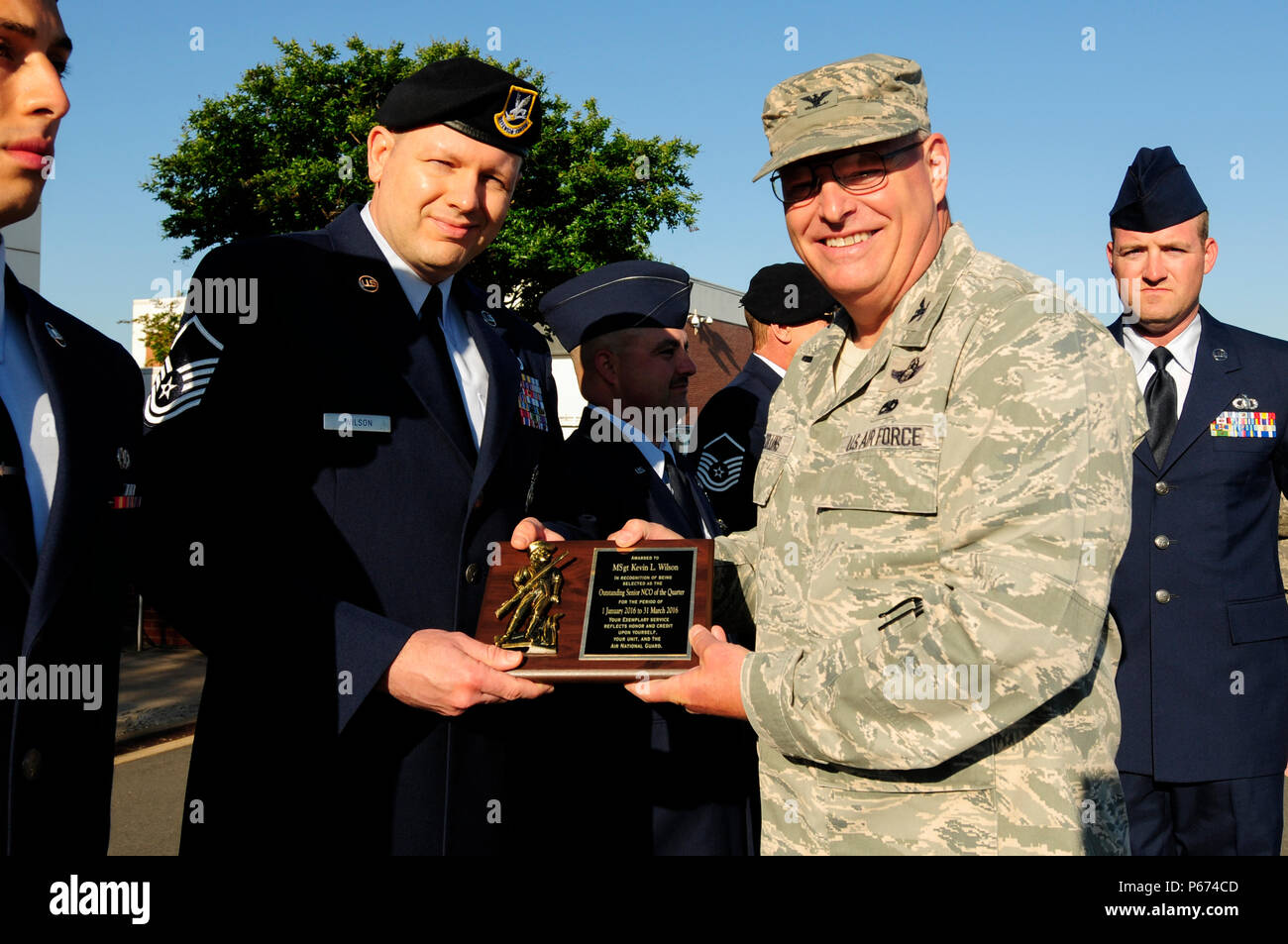 U.S. Air Force Col. Marshall C. Collins, commander, 145th Airlift Wing ...
