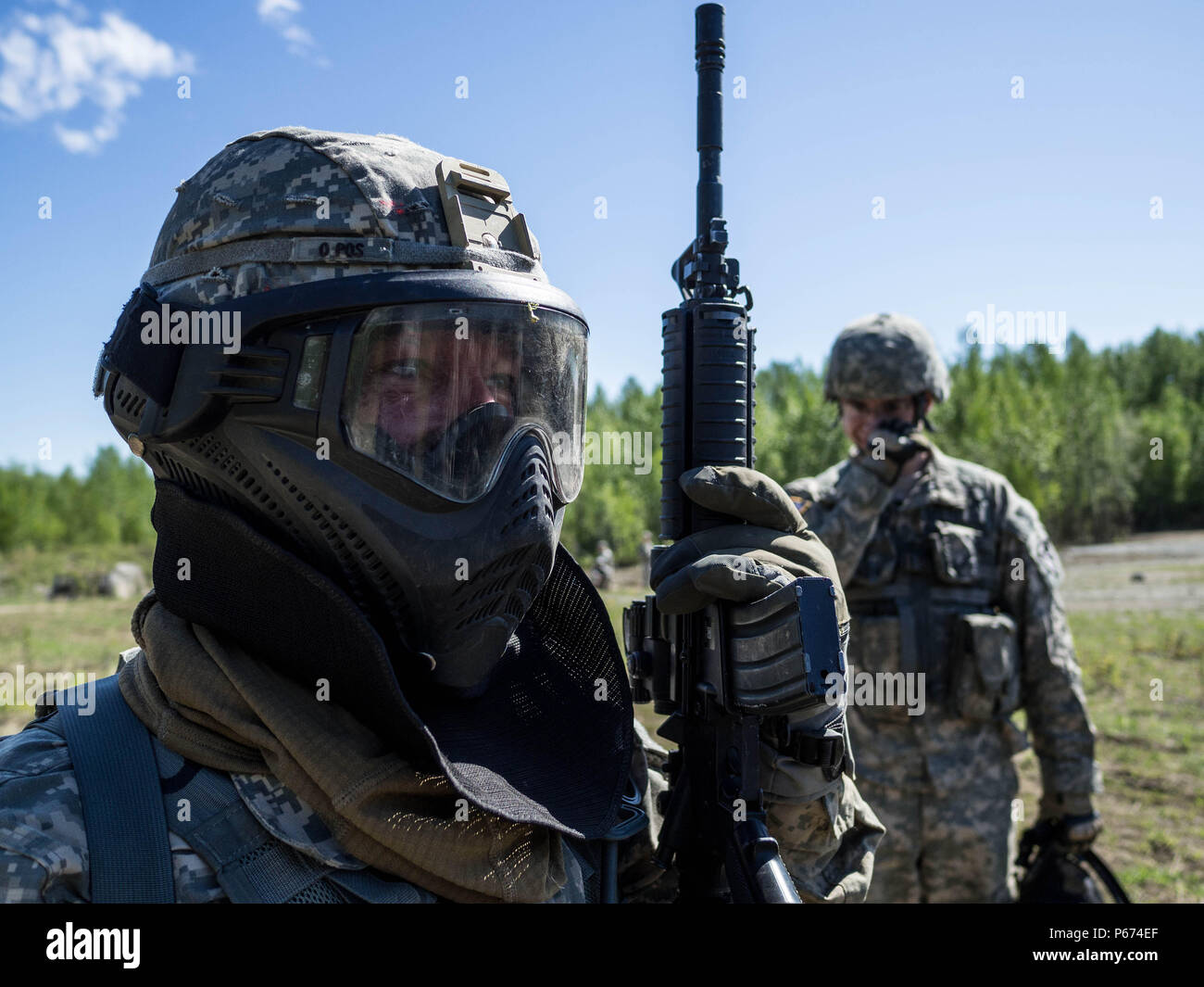 Alaska Army National Guard Spc. Allen Hansen, B Company, 1st Battalion ...
