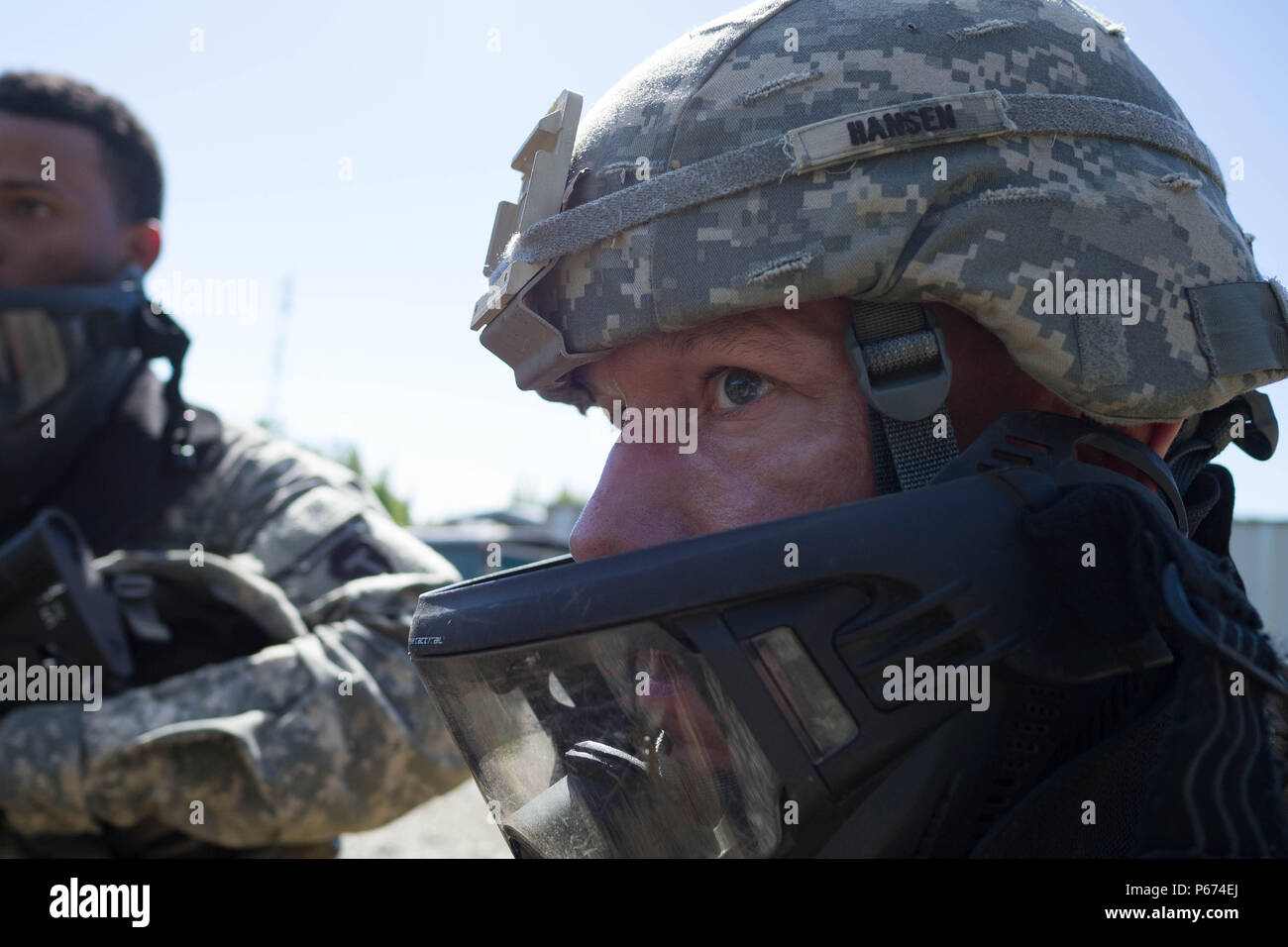 Alaska Army National Guard Spc. Allen Hansen, B Company, 1st Battalion ...