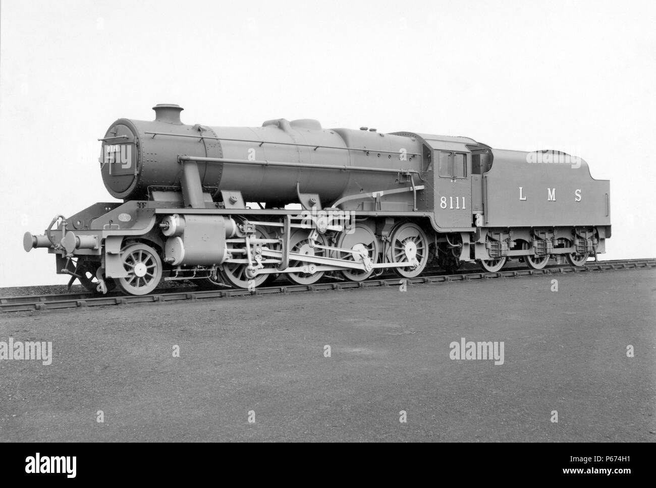 LMS Stanier 2-8-0 type 8F No.8111. c1949 Stock Photo - Alamy