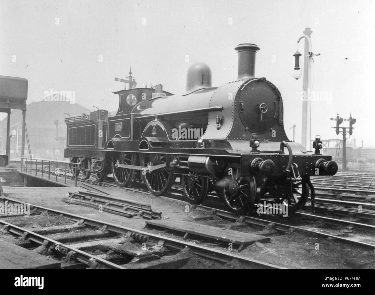 LNWR Webb 4-4-0 No. 1905. c1890 Stock Photo - Alamy