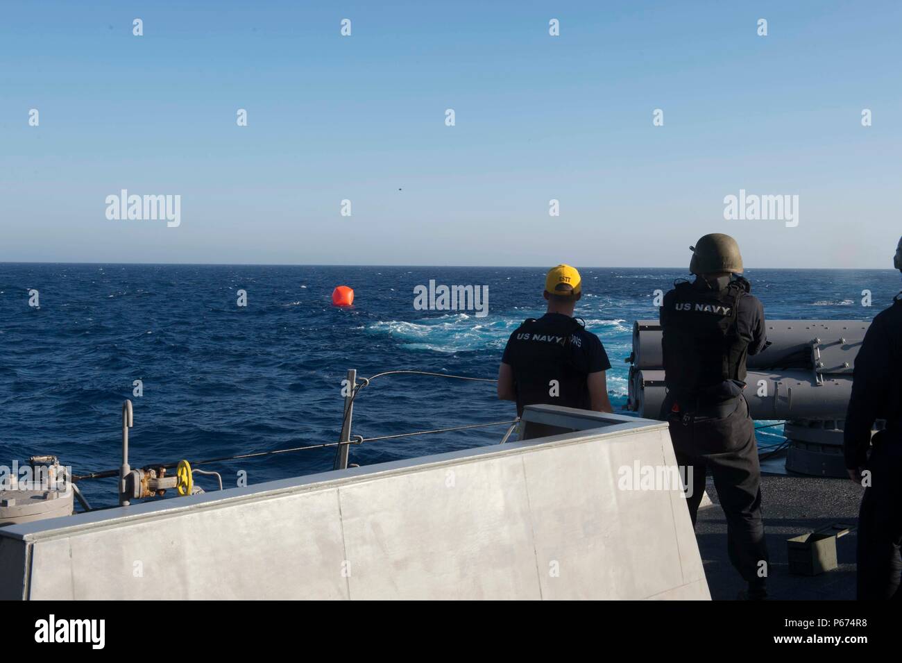 160516-N-TC720-581 MEDITERRANEAN SEA (May 16, 2016) Chief Gunner's Mate ...