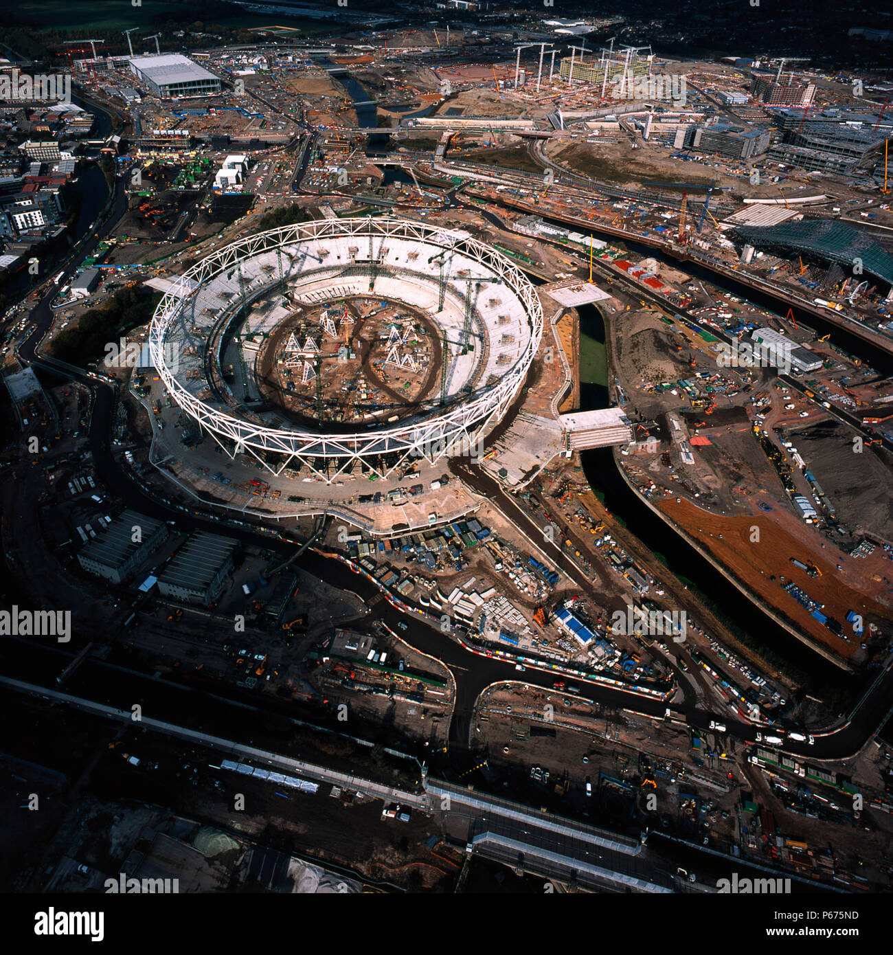 Olympic stadium 2012 london aerial hi-res stock photography and images ...