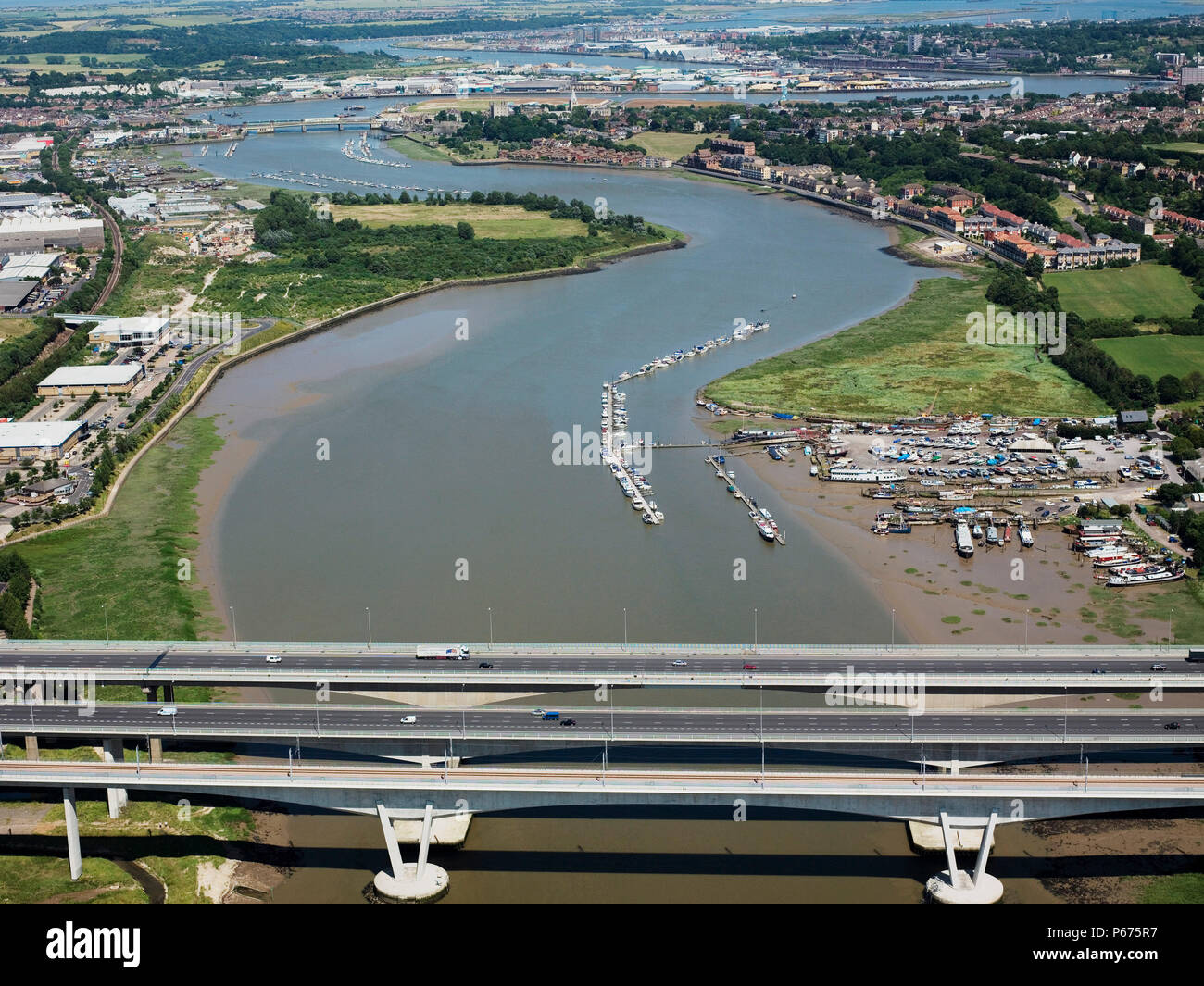 M2 medway bridge hi-res stock photography and images - Alamy