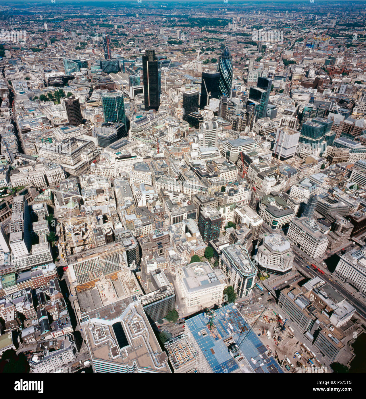 Aerial view of the City of London, London, UK Stock Photo - Alamy