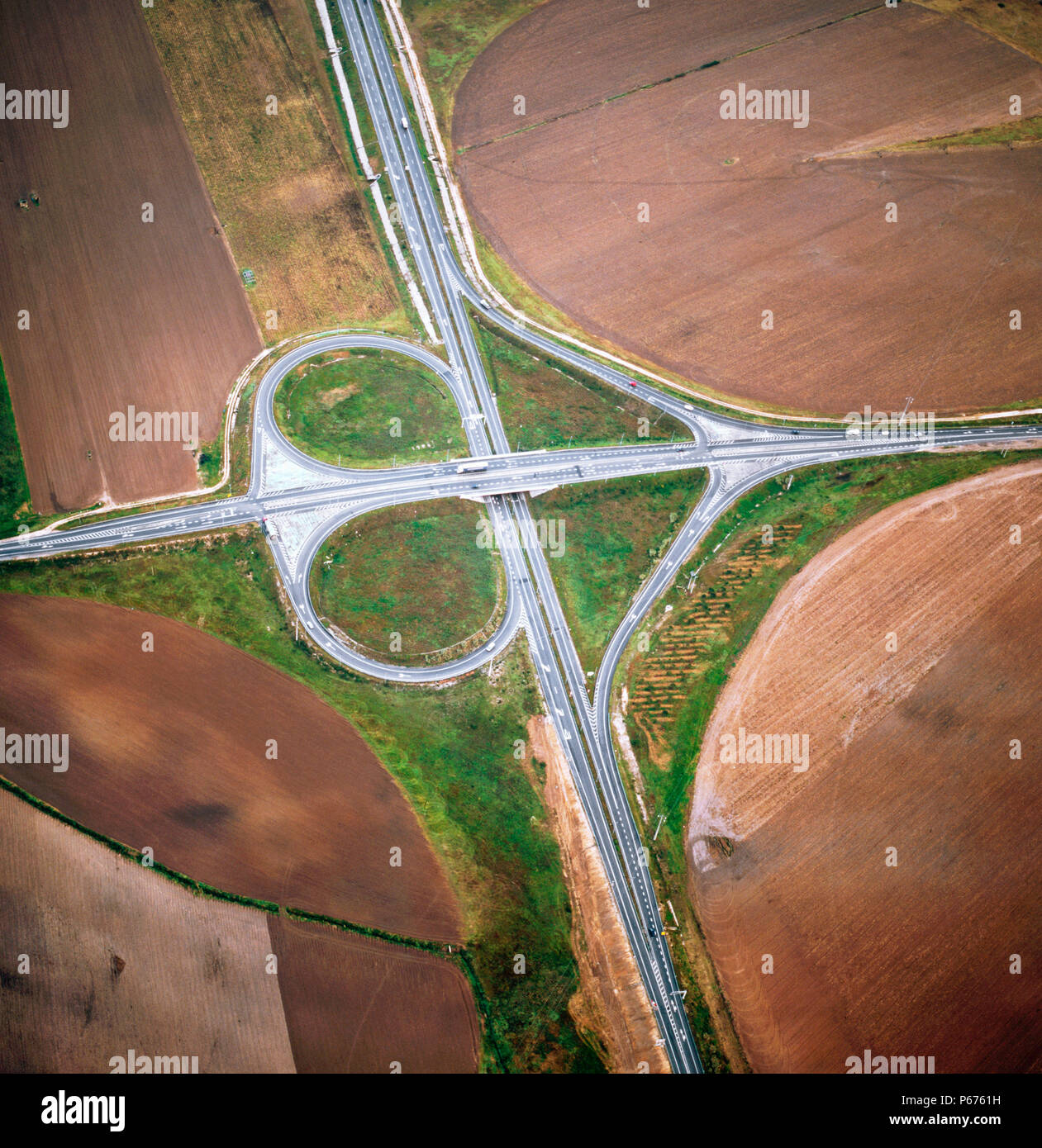 Motorway interchange hi-res stock photography and images - Alamy