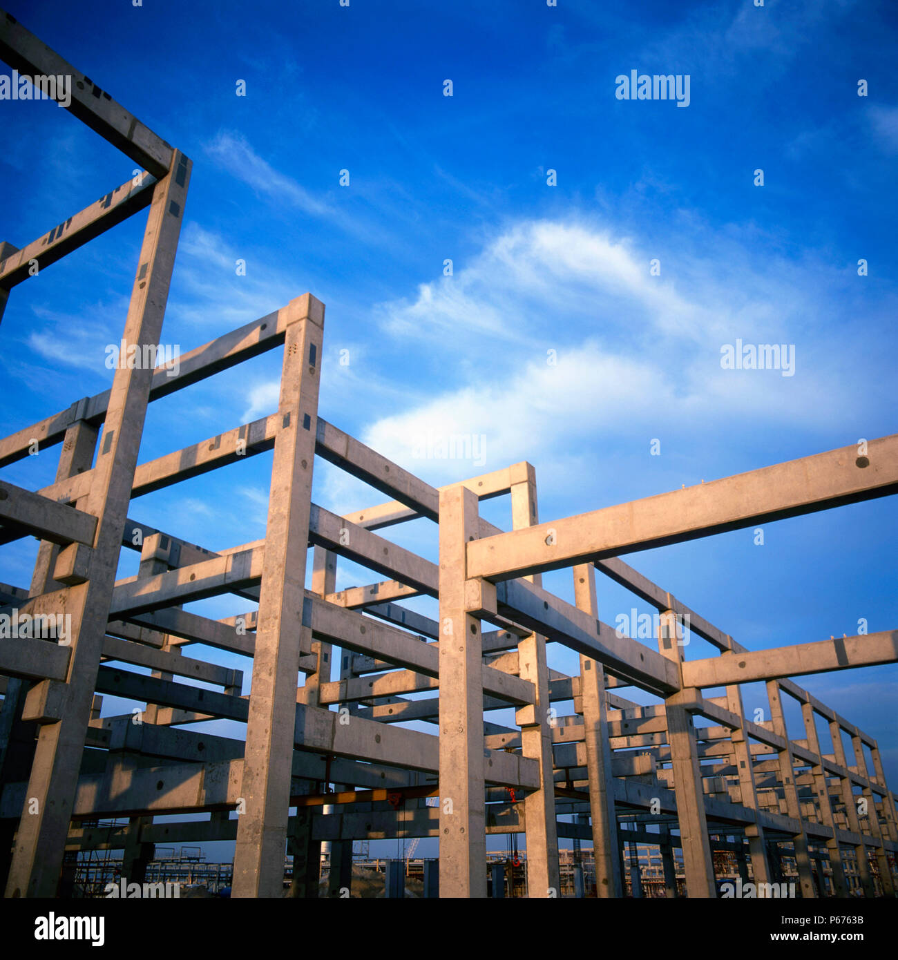 Concrete Slab And Beam Frame Construction The Sequence Of Actual