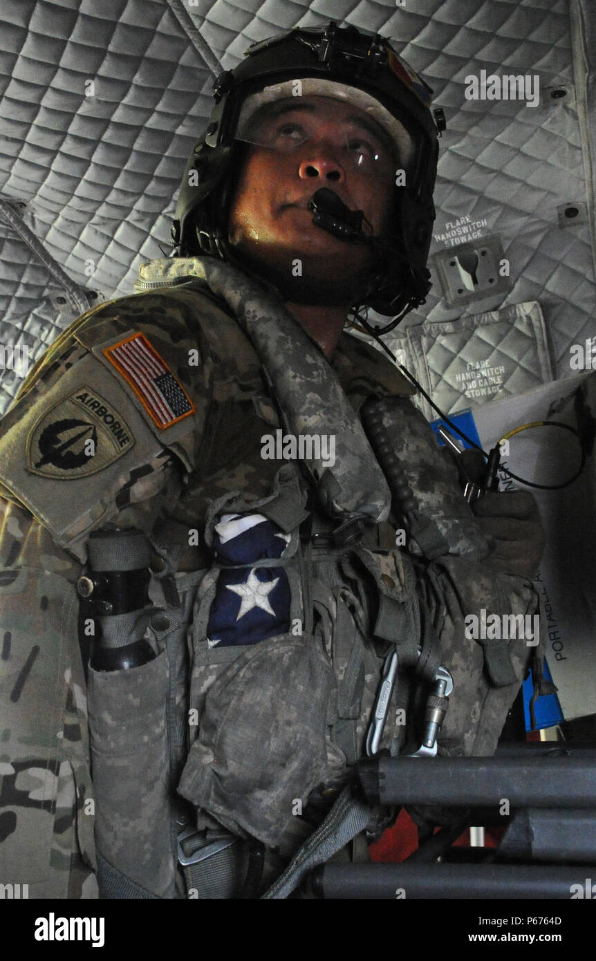 U.S. Army Sgt. King David, 1st Battalion, 228th Aviation Regiment CH-47 ...