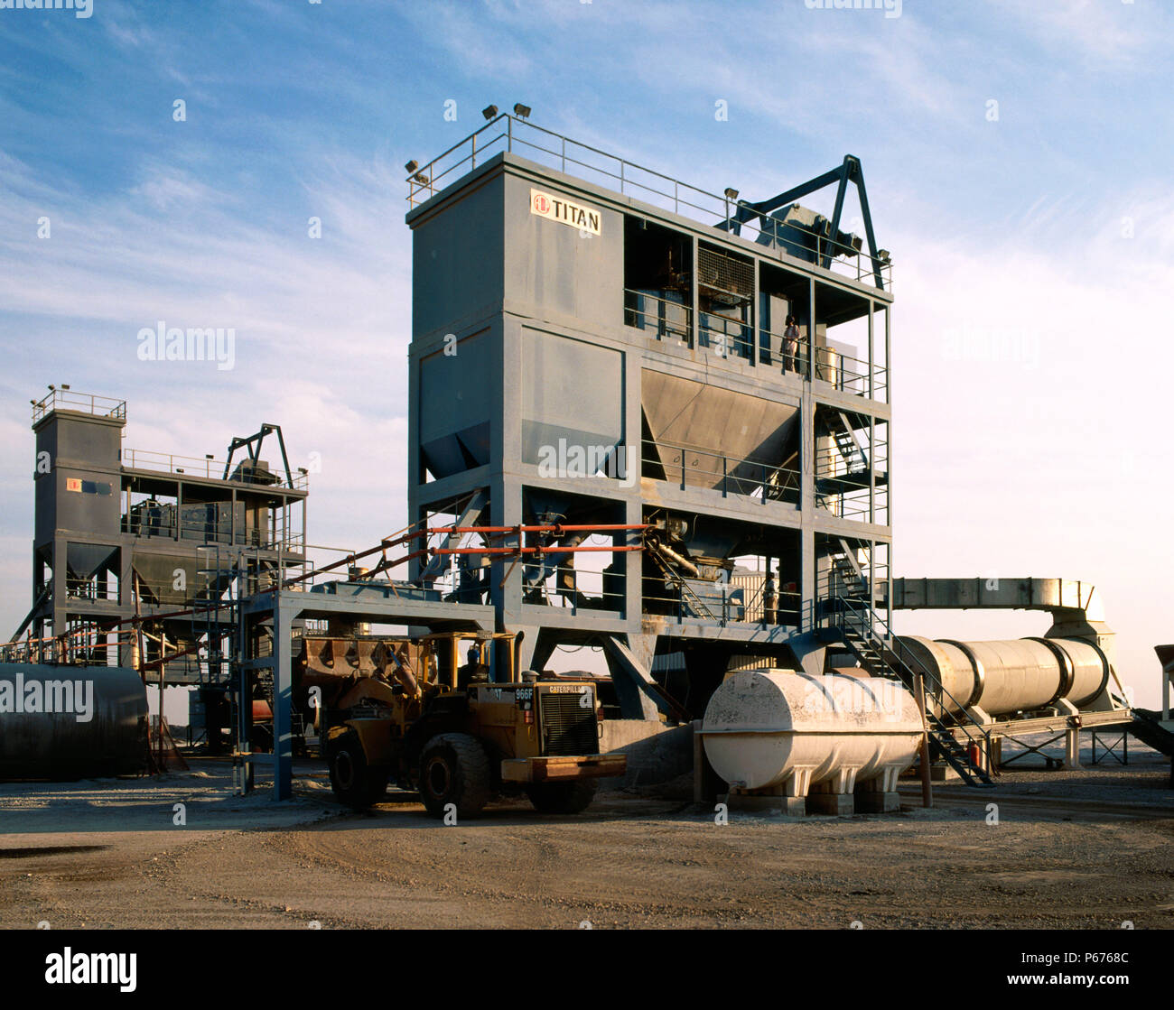 Construction hoppers for grading building materials Stock Photo - Alamy