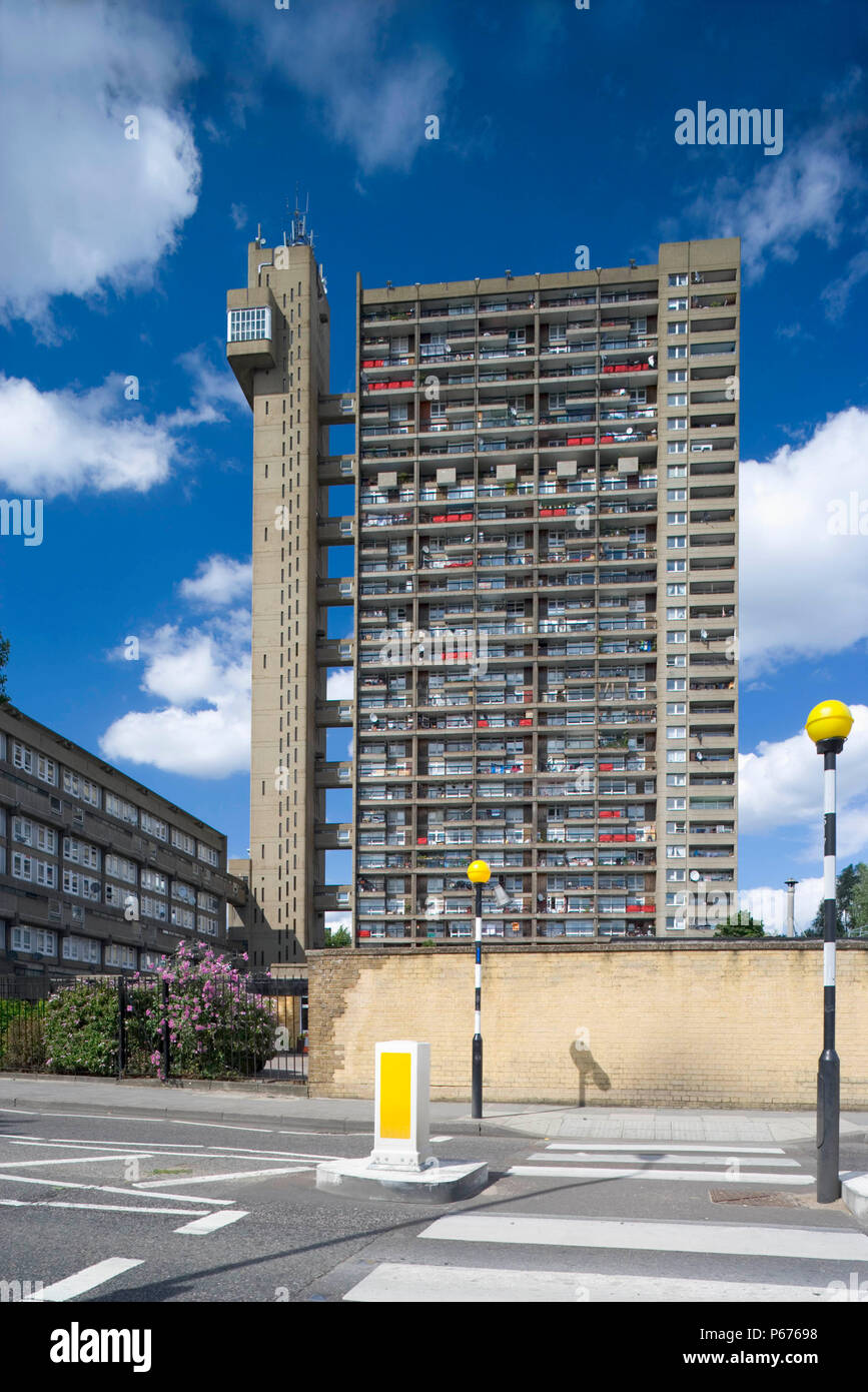 External view of Trellick tower, Golborne Road, London including ...