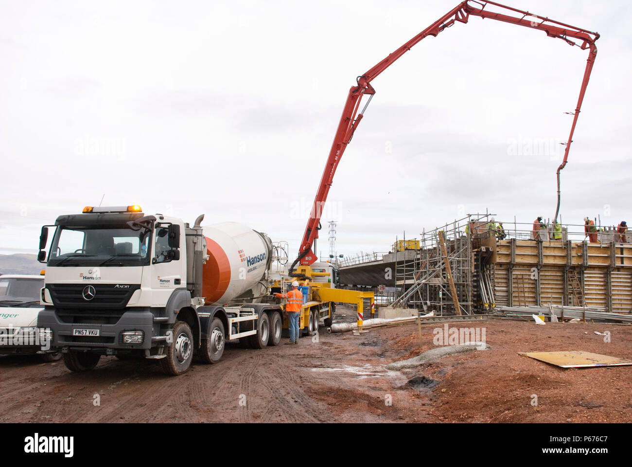 Concrete casting machine hi-res stock photography and images - Alamy