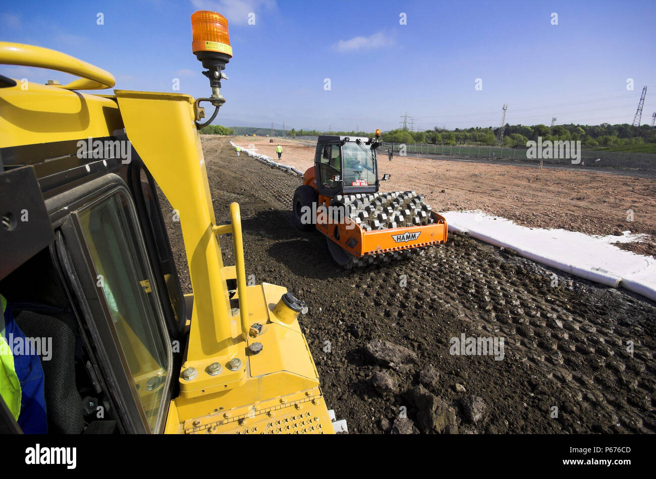 Construction machinery at work Stock Photo - Alamy