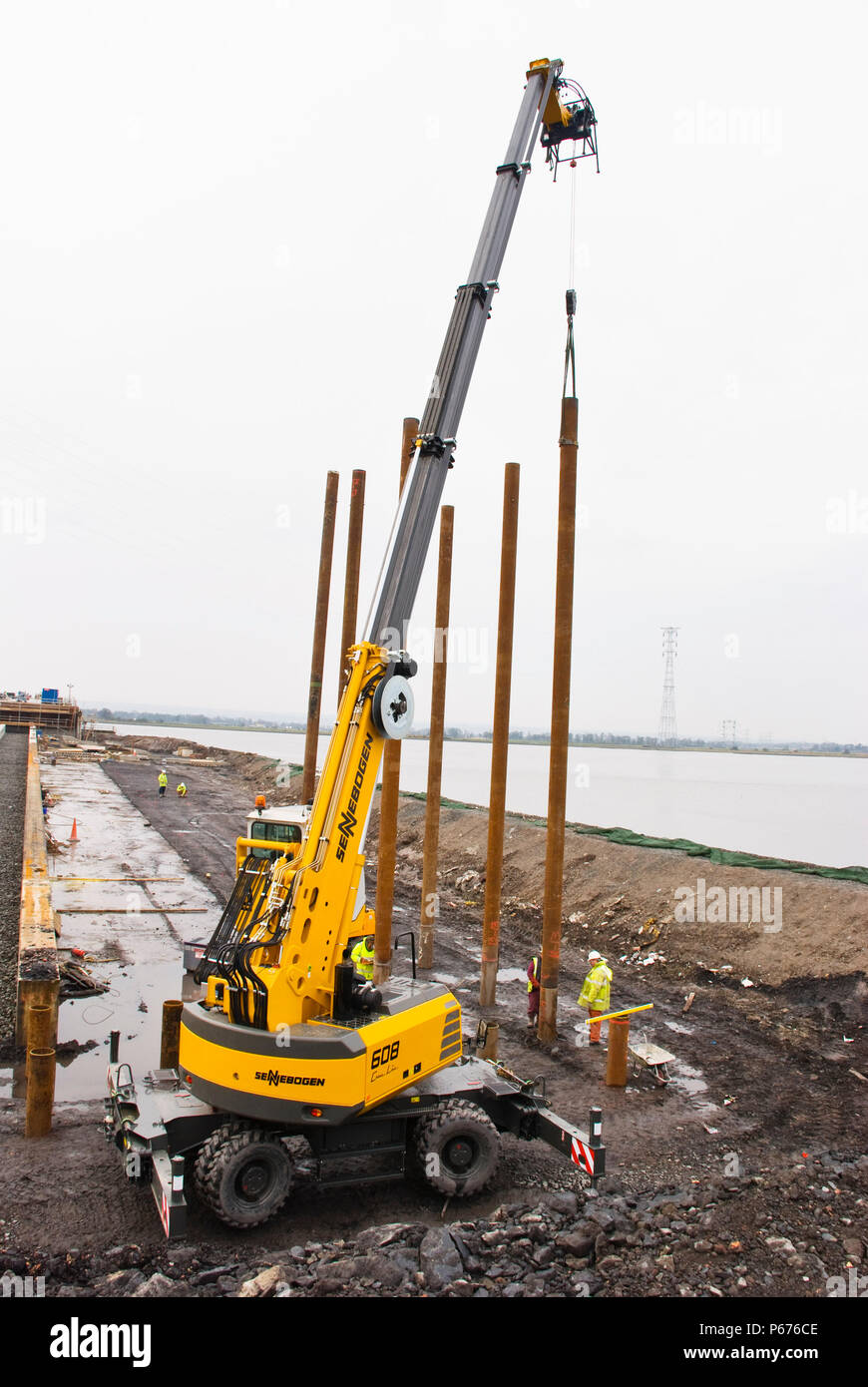 Construction machinery at work Stock Photo - Alamy