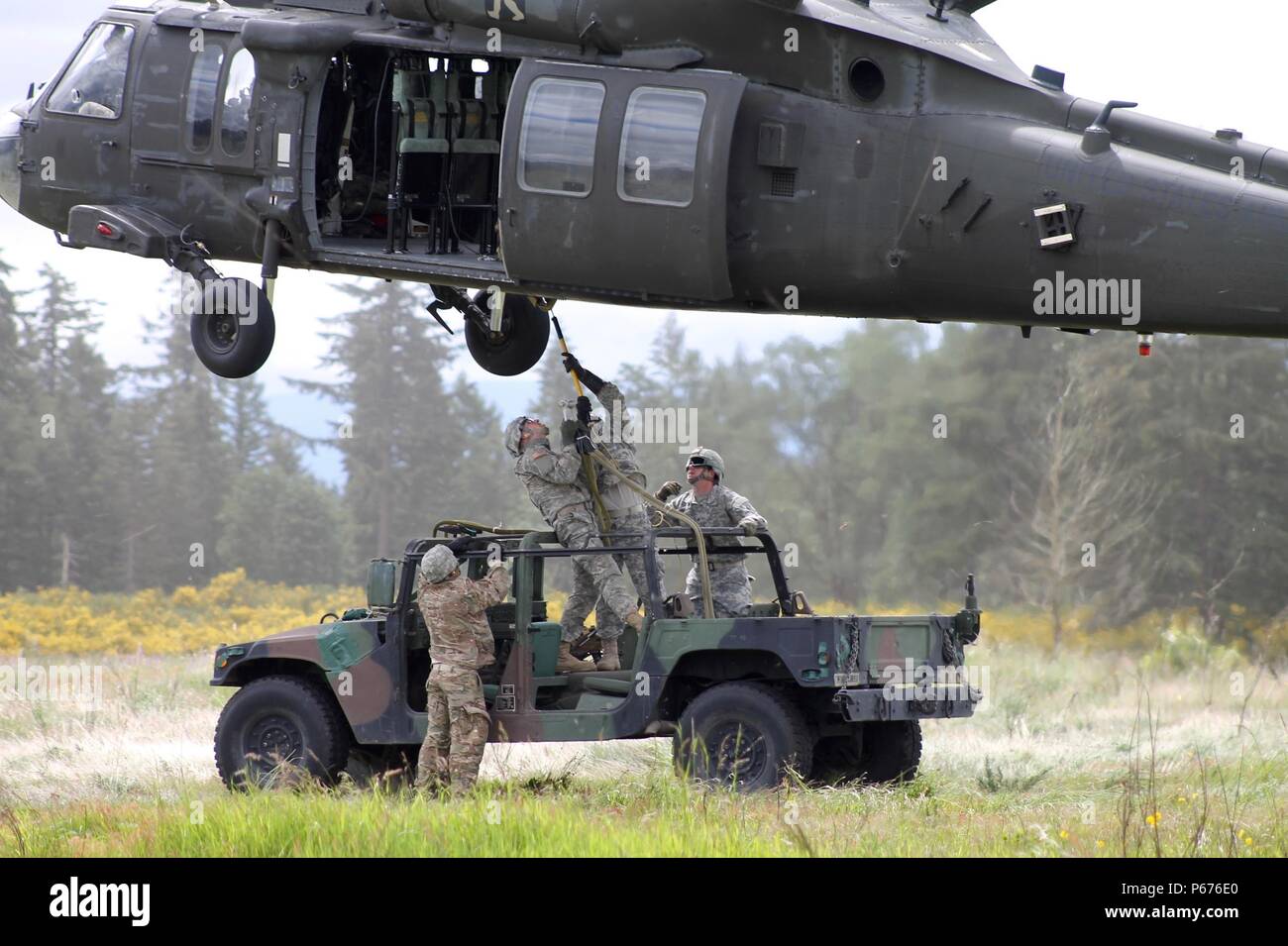 Soldiers with the 308th Brigade Support Battalion, 17th Field Artillery ...